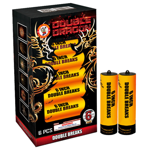 Double Dragon - 6" Double-Break Shells | Saturn Fireworks, Waterford ...